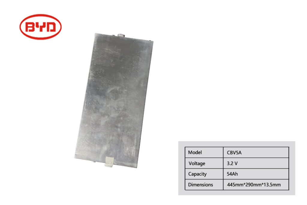 3.2V CBV5A 54Ah LiFePO4 BYD Blade Battery Cell – Jieying Technology